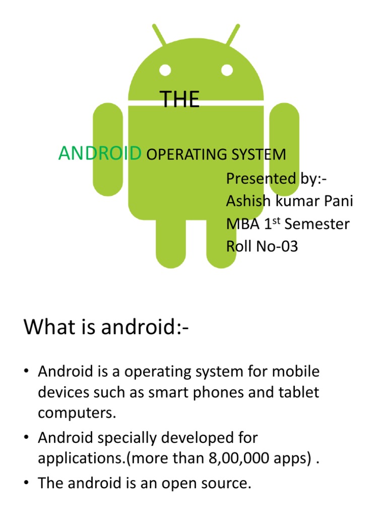 Overview of the Android Operating System | PDF | Computers | Technology ...