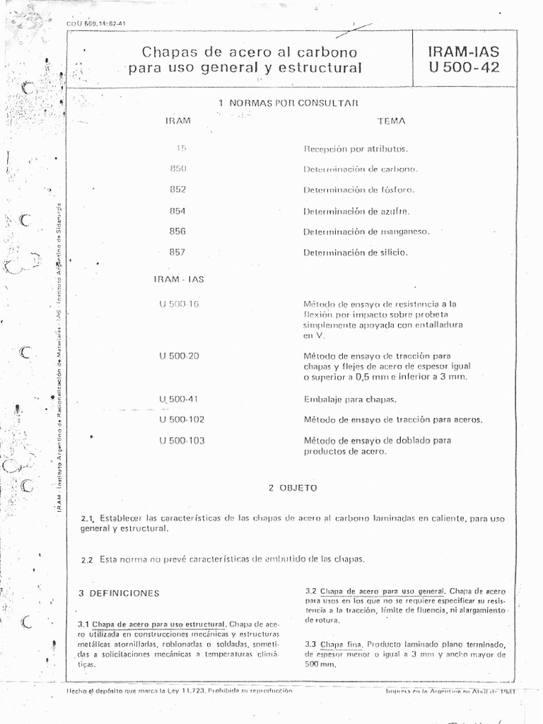 Iram-Ias U 500-42 | PDF | Química Orgánica | Productos quimicos