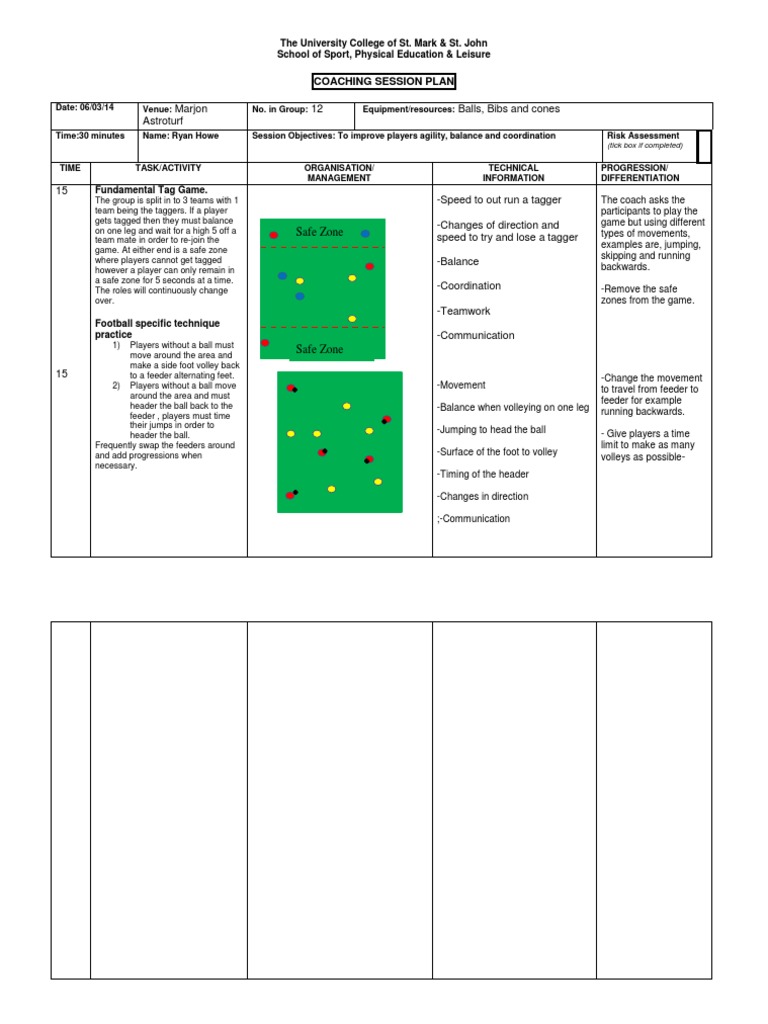 Appendix 7 - Session Plan | PDF | Sports & Recreation | Language Arts ...