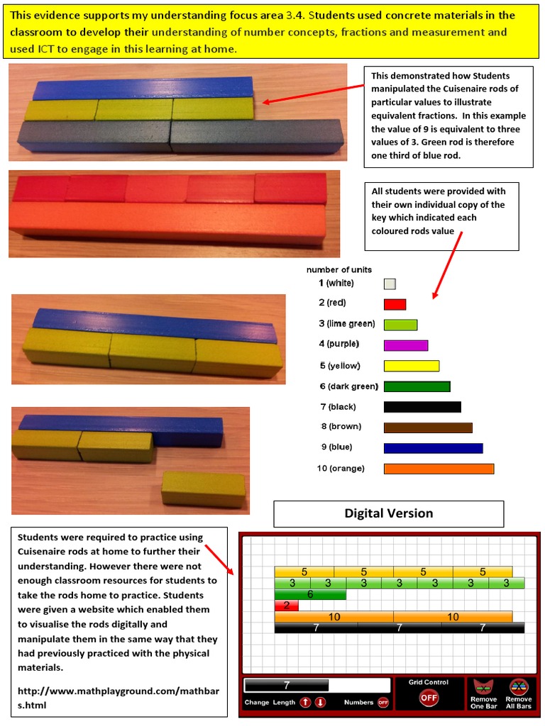 Interactive Learning with Cuisenaire Rods | PDF