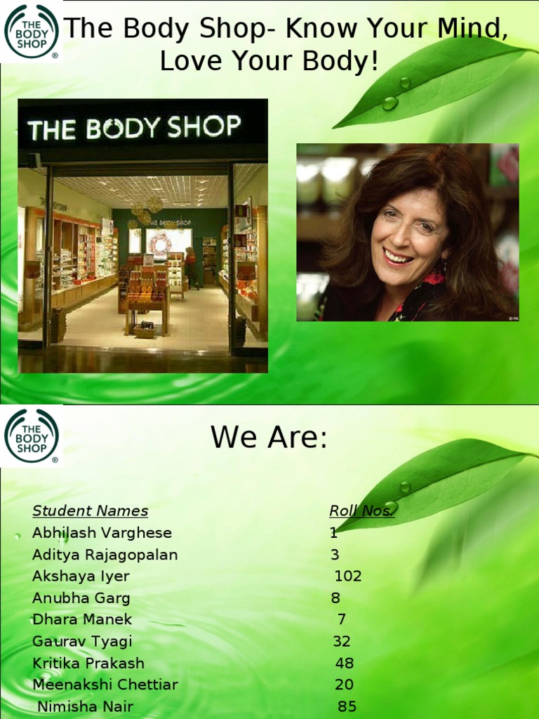 The Body Shop: Marketing Insights & Challenges | PDF | Marketing ...