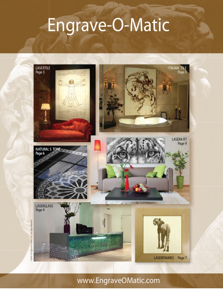 Engrave-O-Matic Custom Laser Engraving Catalog | PDF | Tile | Engraving