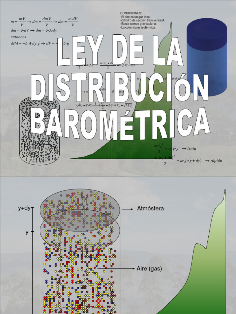 Ley de Distribucion Barométrica | PDF | Gases | Universo físico