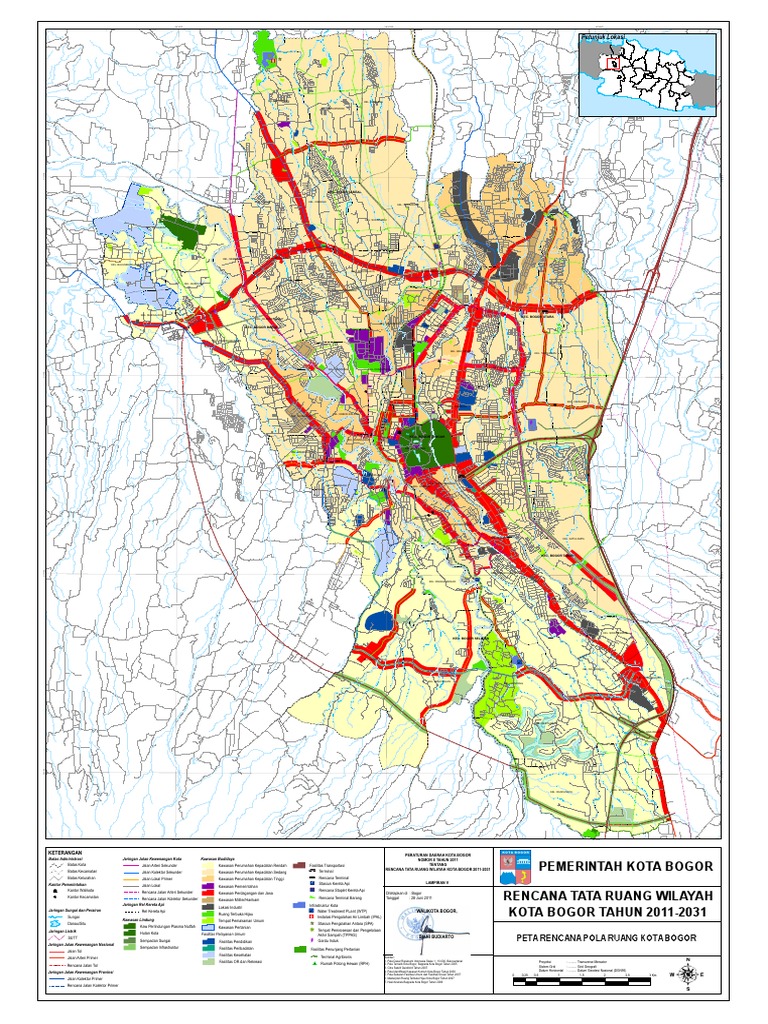 peta rencana pola ruang