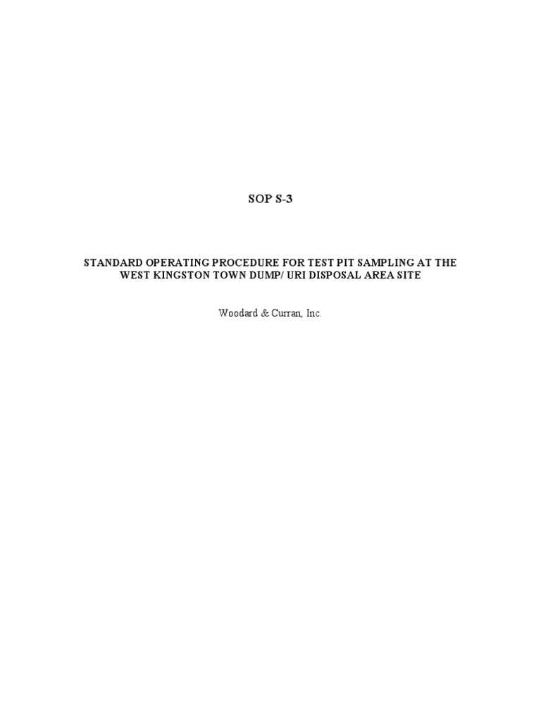 Test Pit Procedure | Download Free PDF | Excavation (Archaeology) | Water