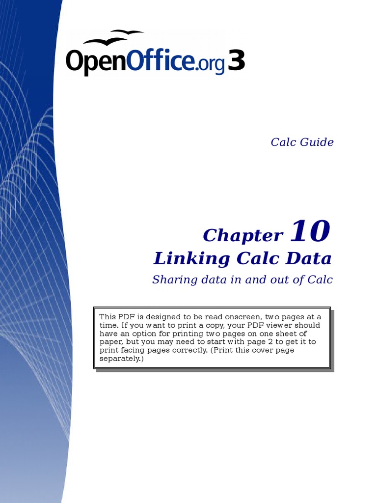 0310CG3 LinkingCalcData | PDF | Hyperlink | Spreadsheet