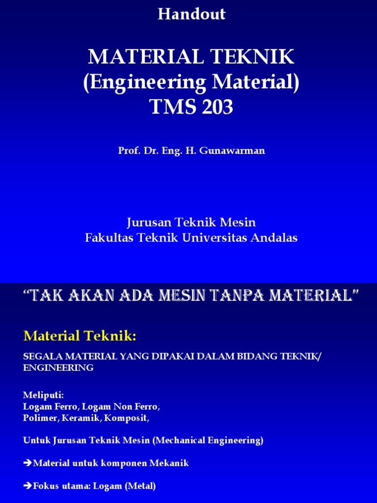 Material Teknik 1 | PDF