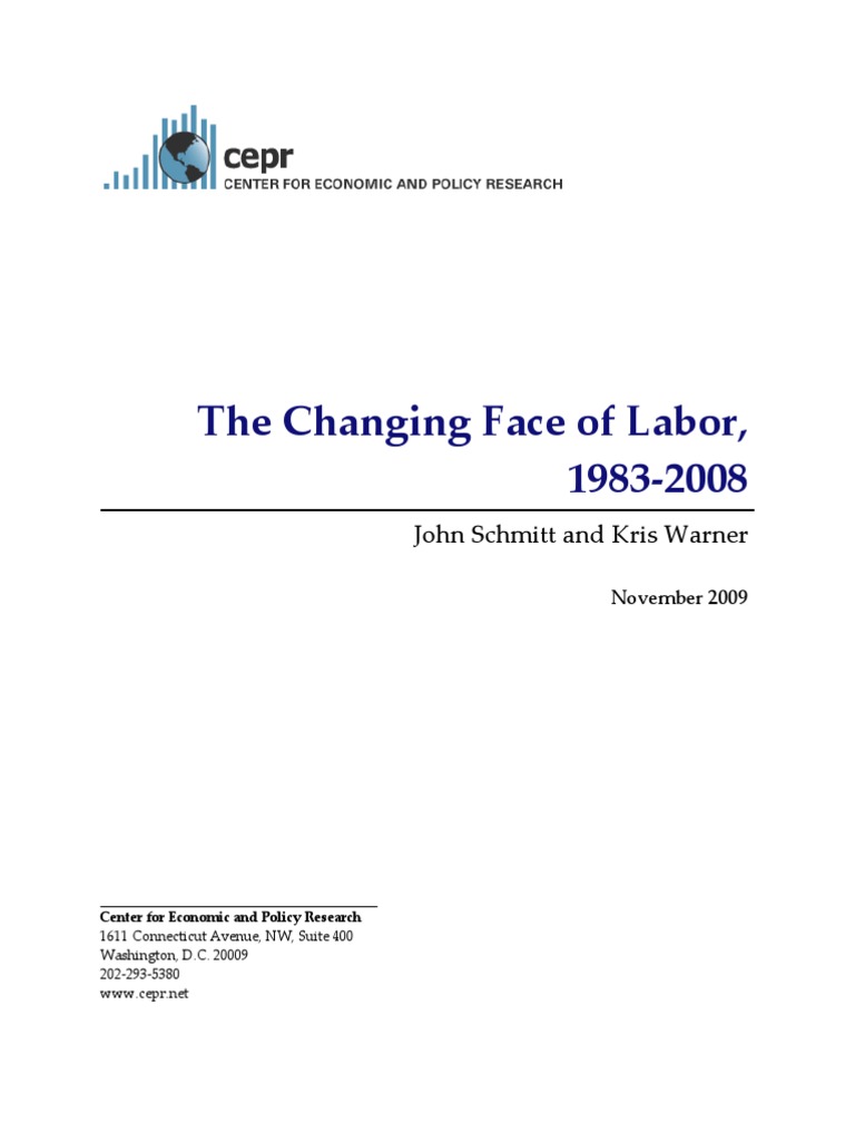 The Changing Face of Labor, 1983-2009 | PDF | Race And Ethnicity In The ...