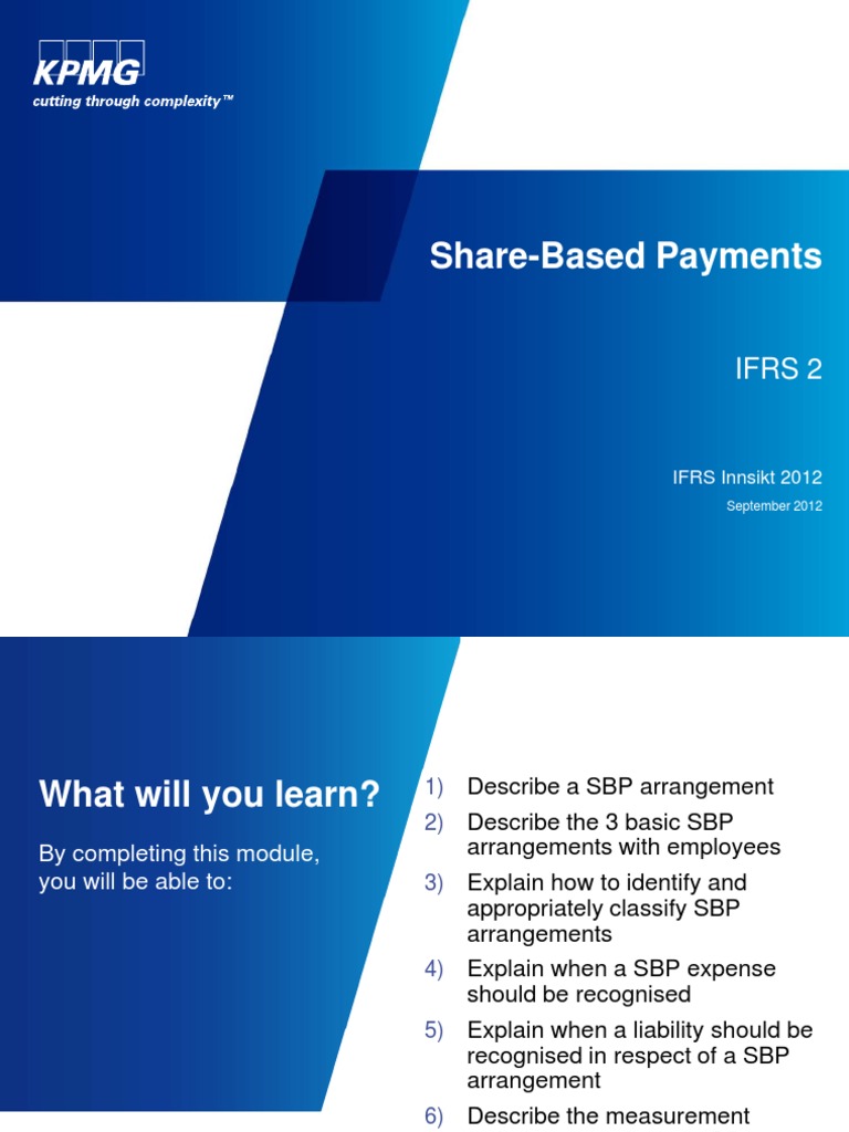 Ifrs 2 | PDF | Fair Value | Option (Finance)
