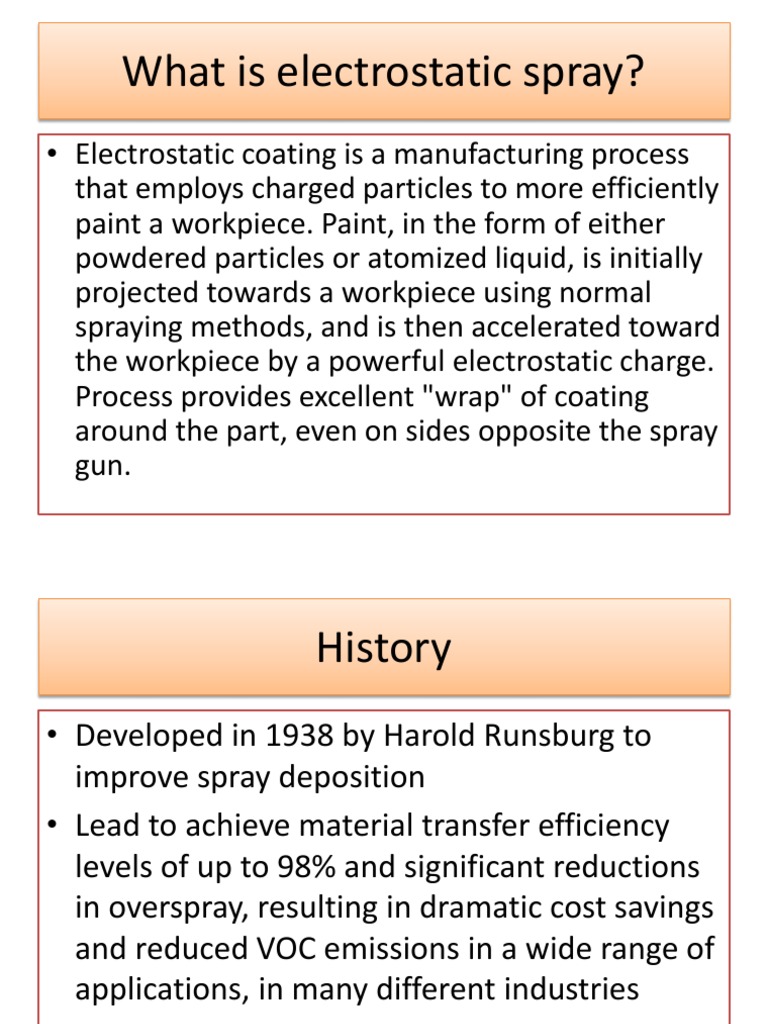 Electrostatic Sprayer | PDF | Electrostatics | Paint