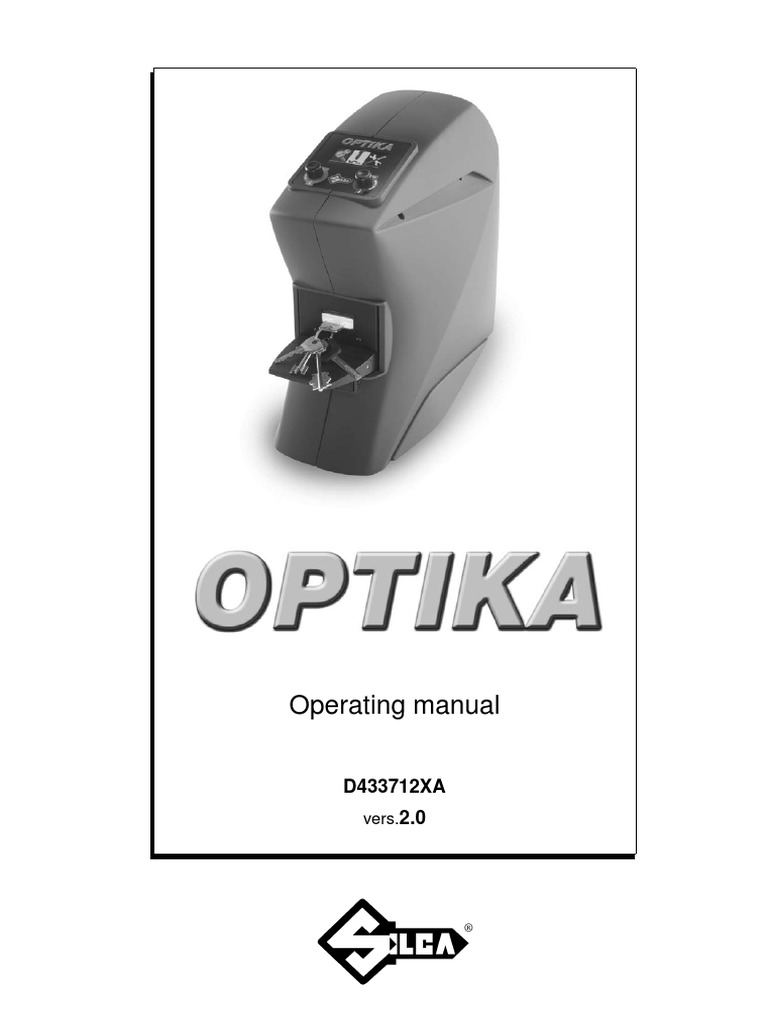 SILCA Optika Manual | PDF | Usb | Personal Computers