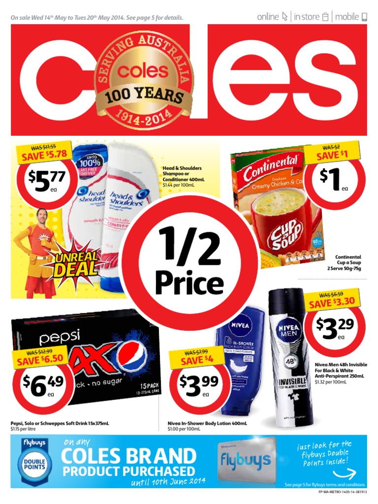 Coles Weekly Catalogue: May 14-20, 2014 | PDF | Scotch Whisky | Foods