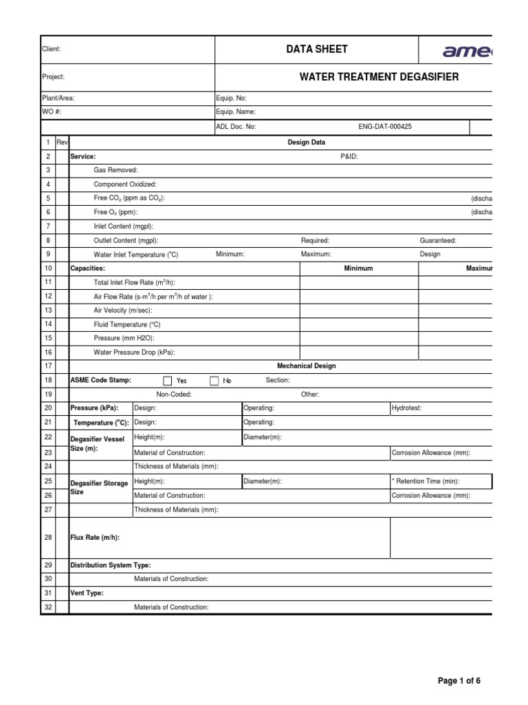 Water Treatment Degasifier | Download Free PDF | Pressure | Water