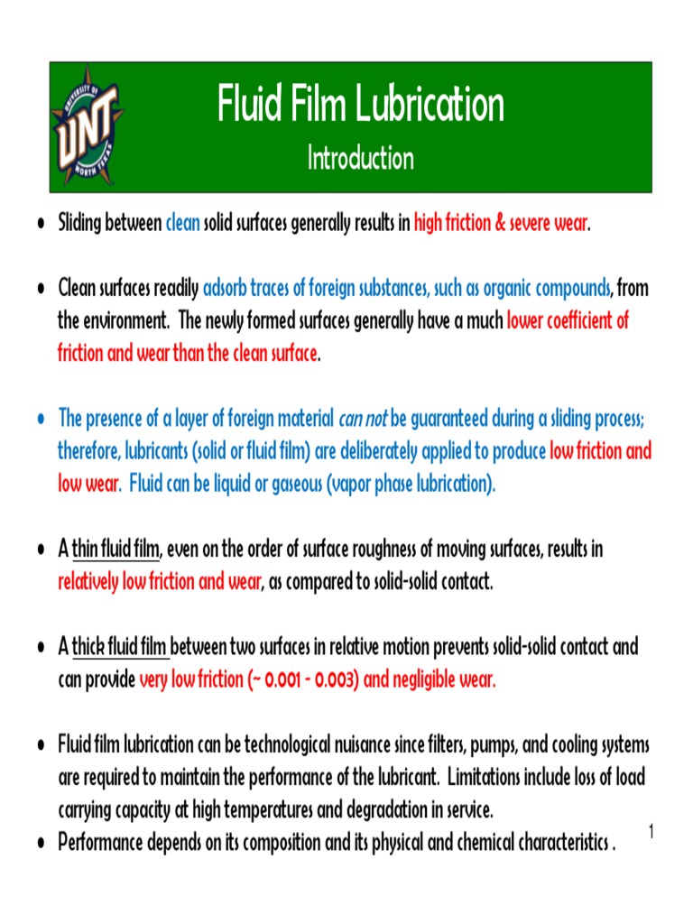 Understanding the Different Regimes of Fluid Film Lubrication: A ...
