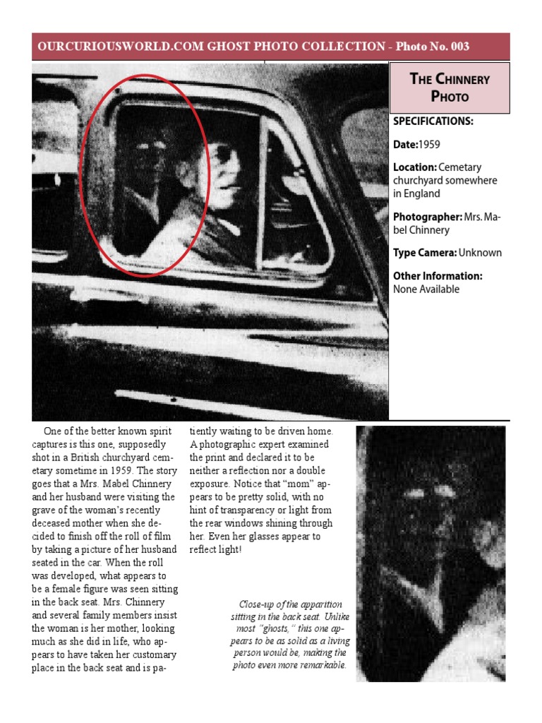 1959 English Cemetery Ghost Photo | PDF