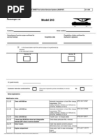 Mercedes Service B Sheet Checklist | Headlamp | Brake