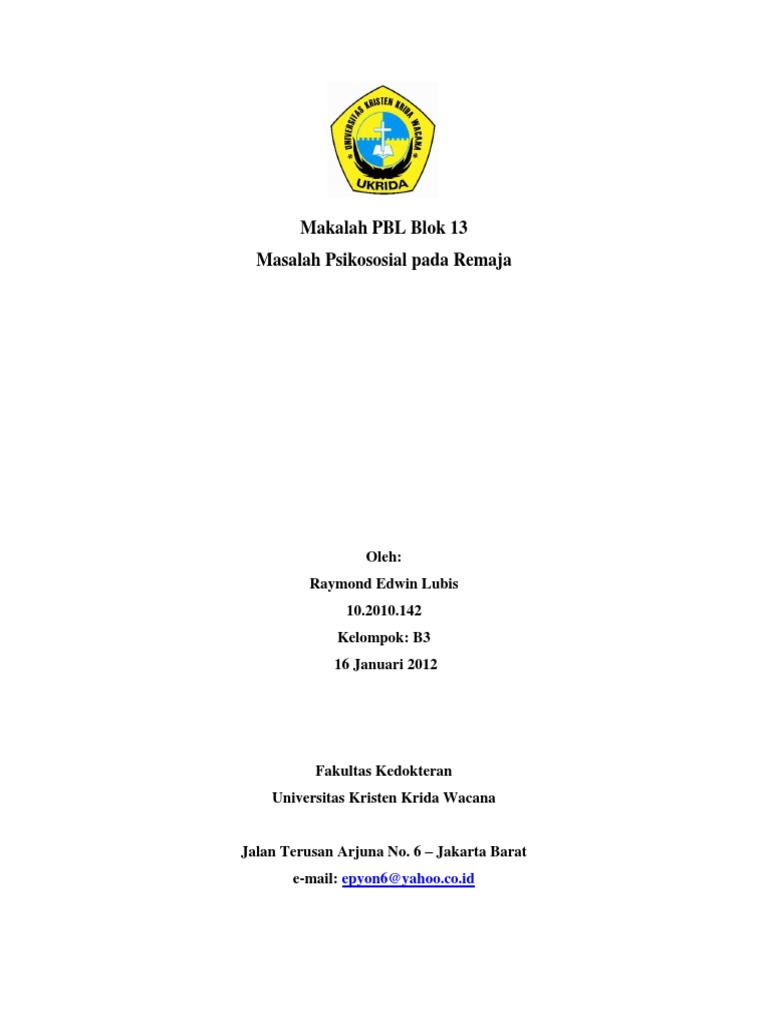 Makalah PBL Blok 13 | PDF