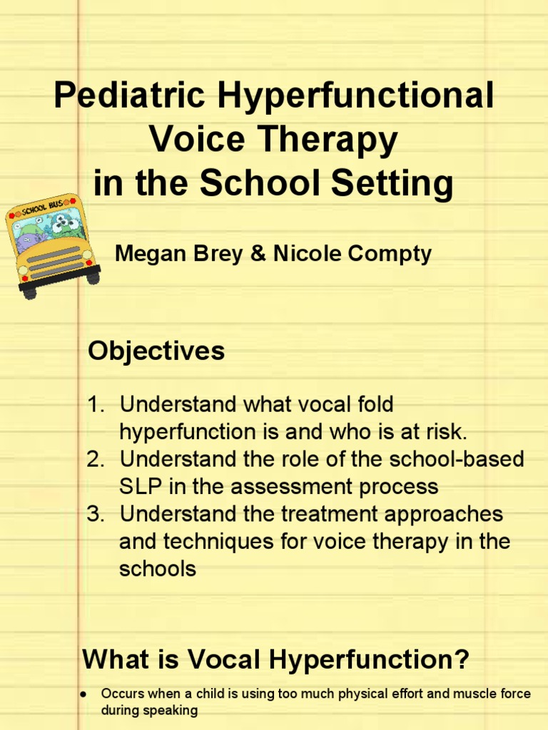 Pediatric Voice Presentation | PDF | Speech Language Pathology ...