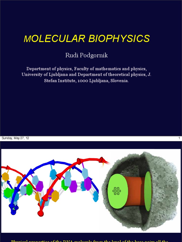 Molecular Biophysics | PDF | Nucleic Acid Double Helix | X Ray ...