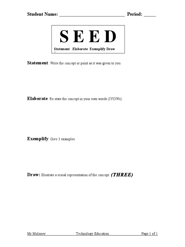 Seed Template | PDF