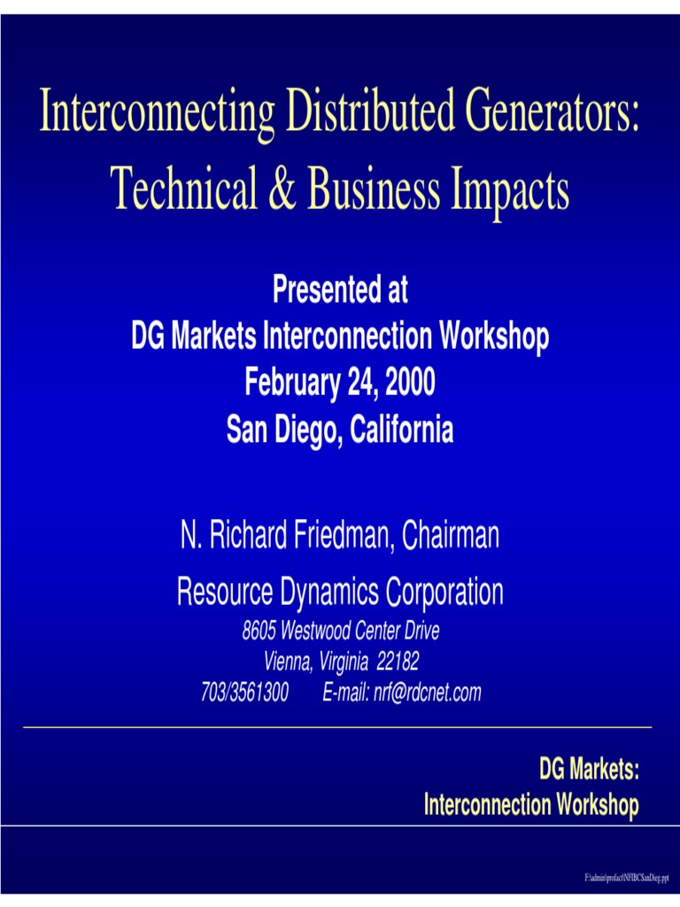 Interconnection Impacts | PDF | Gas Turbine | Distributed Generation