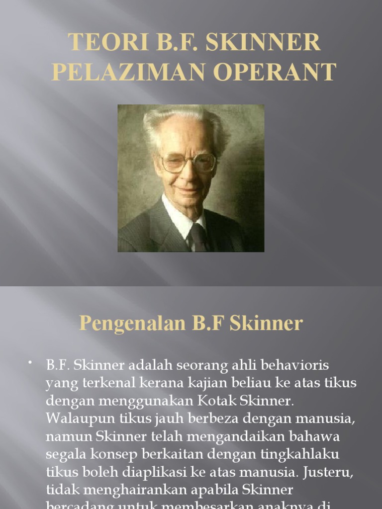 Teori Skinner | PDF