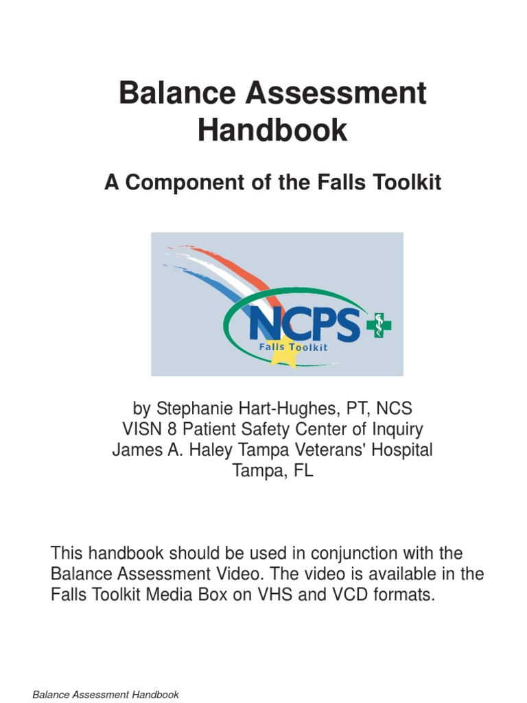Balance Assessment Handbook | Physical Therapy | Anatomical Terms Of Motion