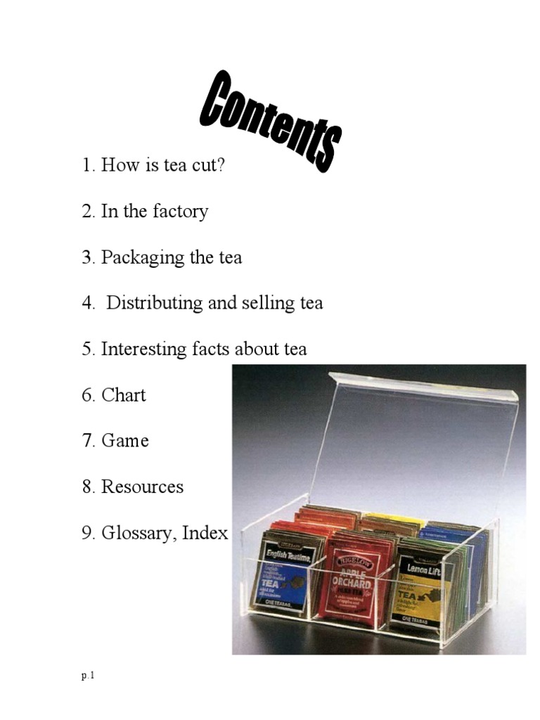 Tea Project | PDF | Leaf | Tea