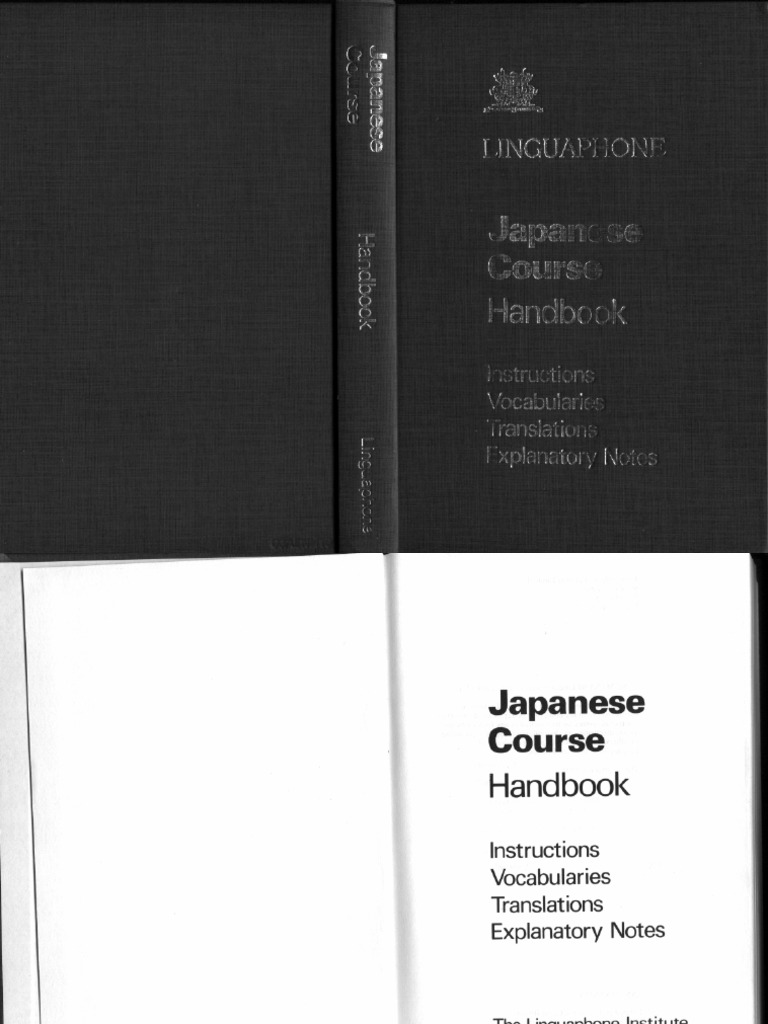 Linguaphone Japanese Handbook | PDF