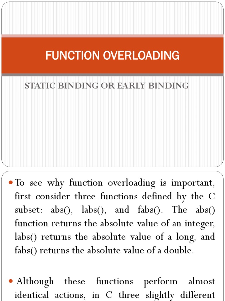 Function Overloading Parameter Computer Programming Subroutine 