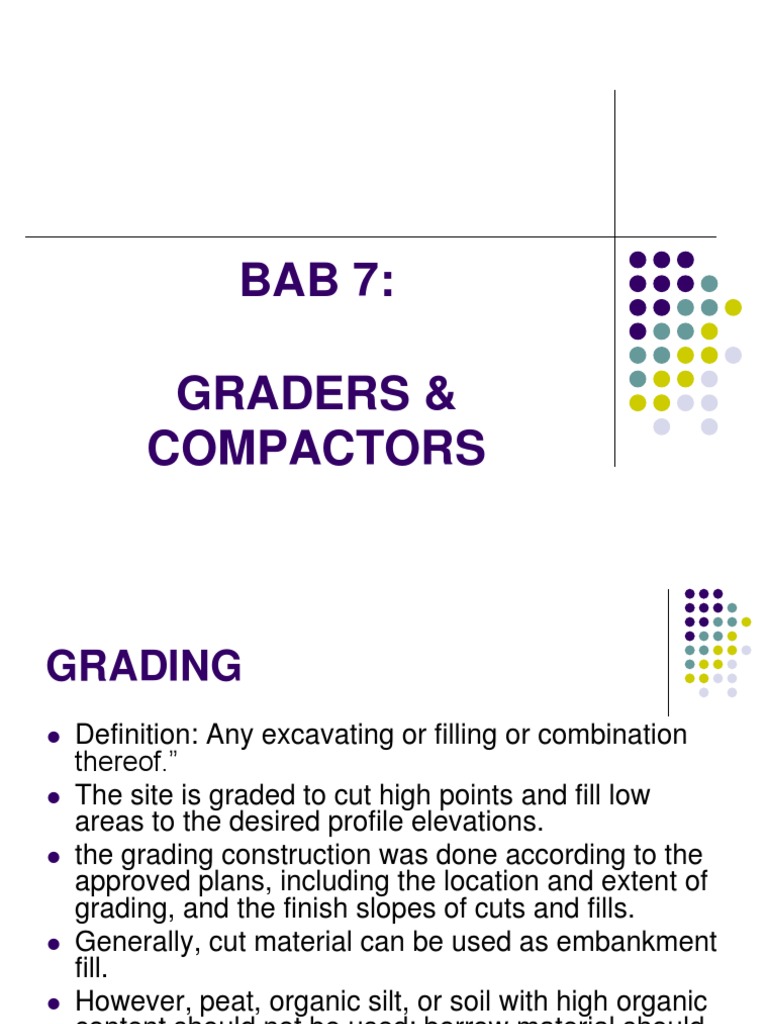 Bab 7 Graders and Compactors | PDF | Road | Transmission (Mechanics)