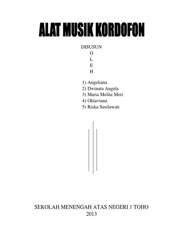 Jenis dan Contoh Alat Musik Kordofon | PDF