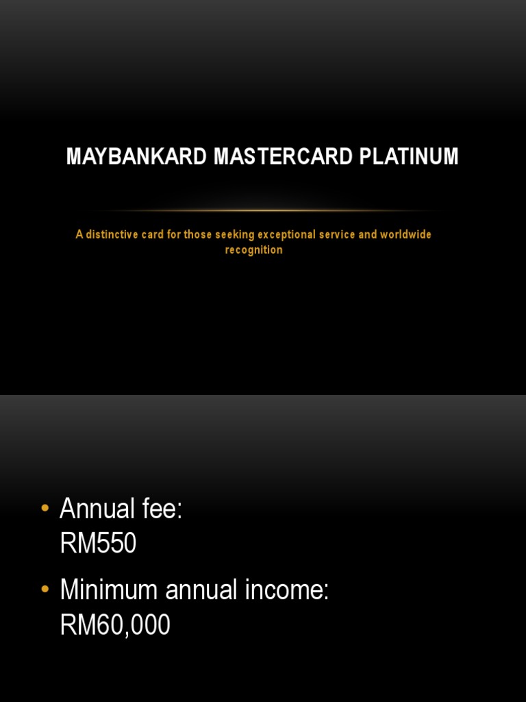 Maybankard Mastercard Platinum Benefits | PDF