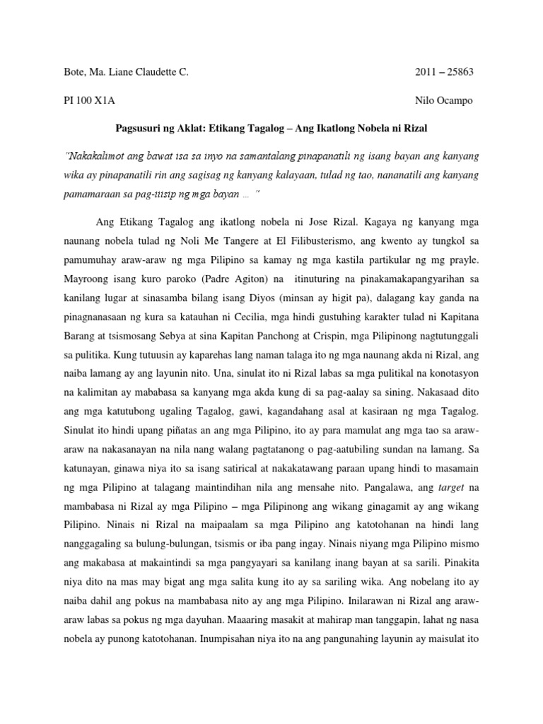 Book Review Etikang Tagalog