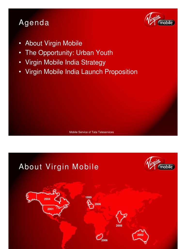 Virgin Mobile Launch Presentation | PDF | Mobile Technology | Communication