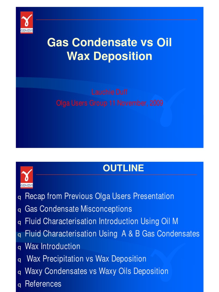 SPT Gas Condensate Vs Oil Wax Deposition | PDF | Petroleum Reservoir | Wax