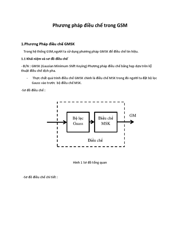 Điều chế GMSK trong GSM | PDF