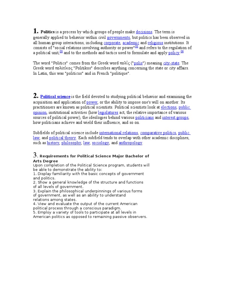 Importance of Public Opinion in Politics | PDF | Political Science ...