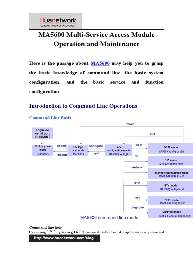 MA5600 Multi-Service Access Module Operation and Maintenance | PDF ...