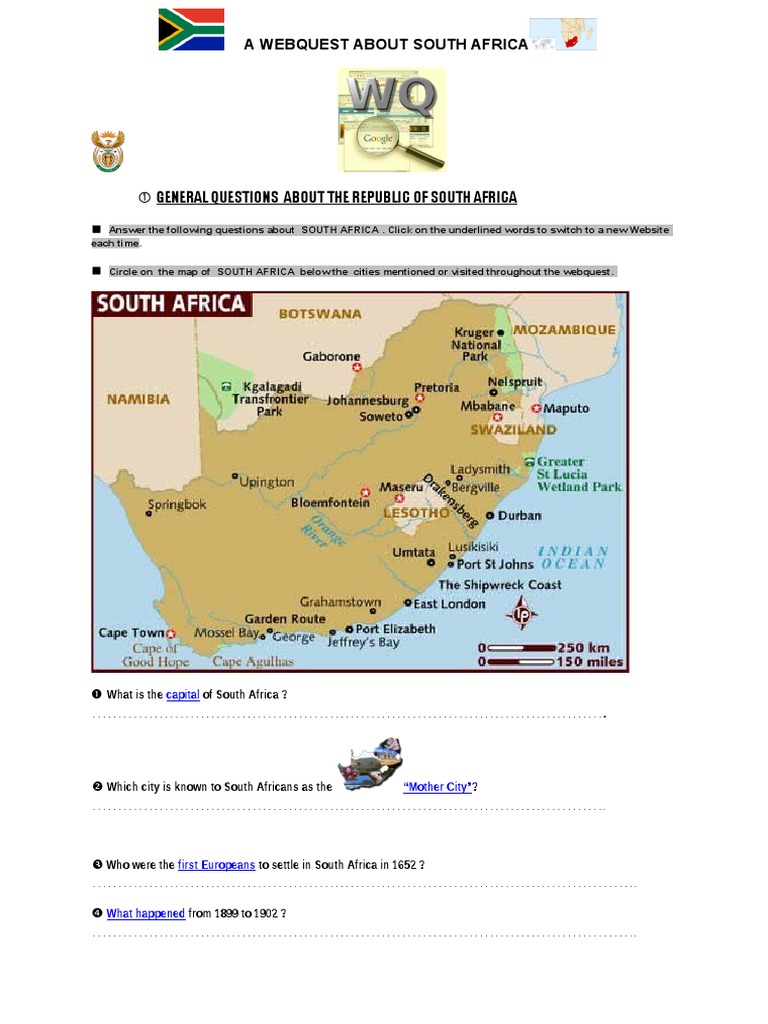 South Africa WebQuest: History & Culture | PDF | Flag | Identity Politics