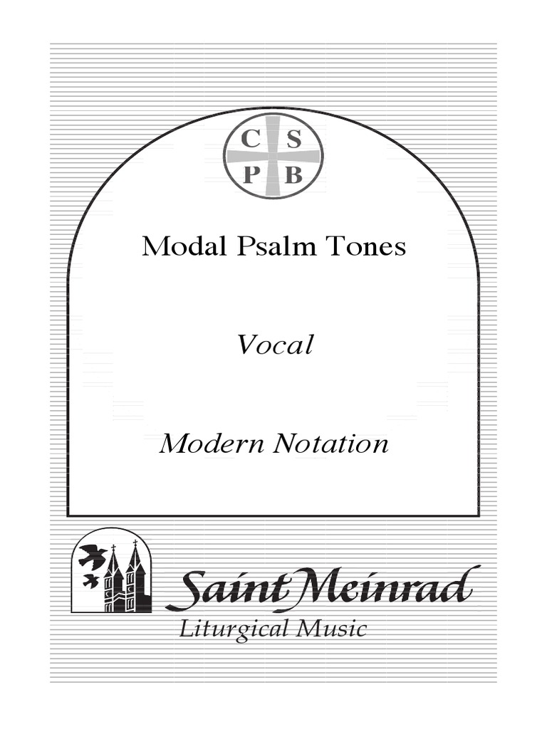 (ST Meinrad) Modal Psalm Tones | PDF | Gregorian Chant | Performing Arts