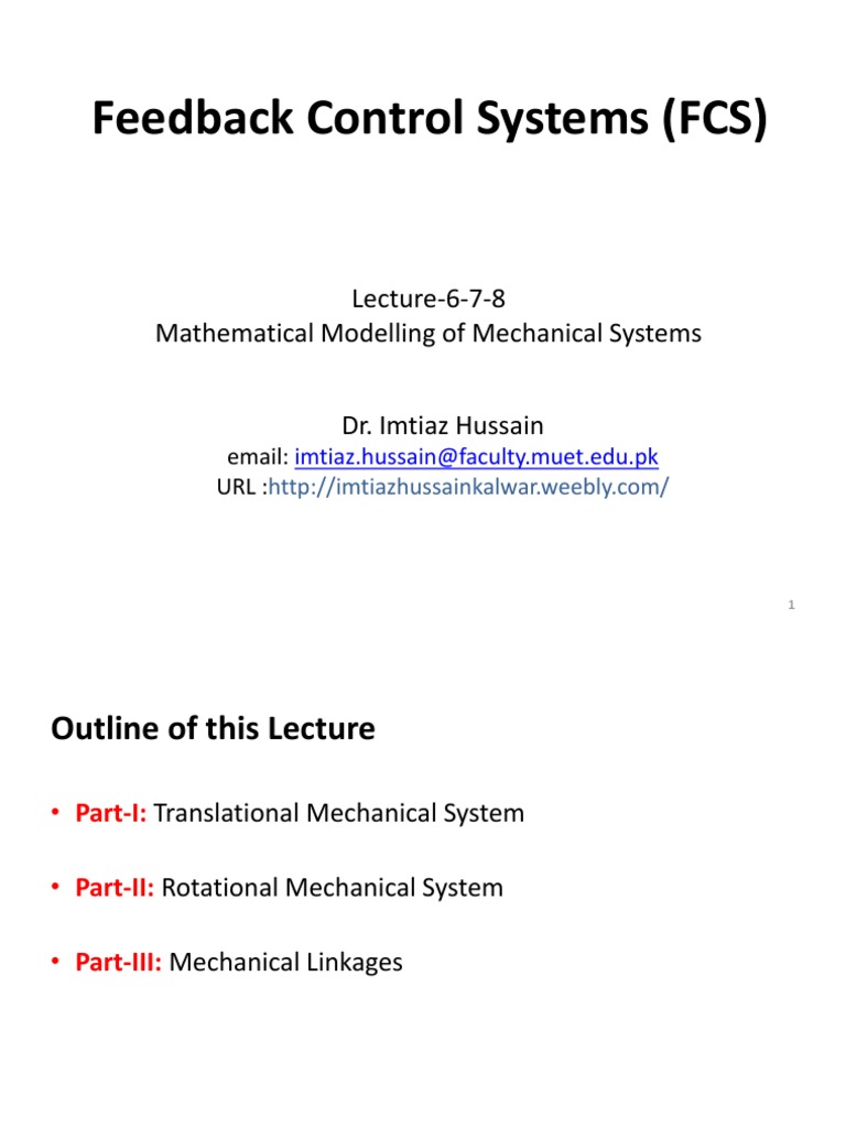 Rotational Mechanical System Modeling | PDF | Torque | Gear