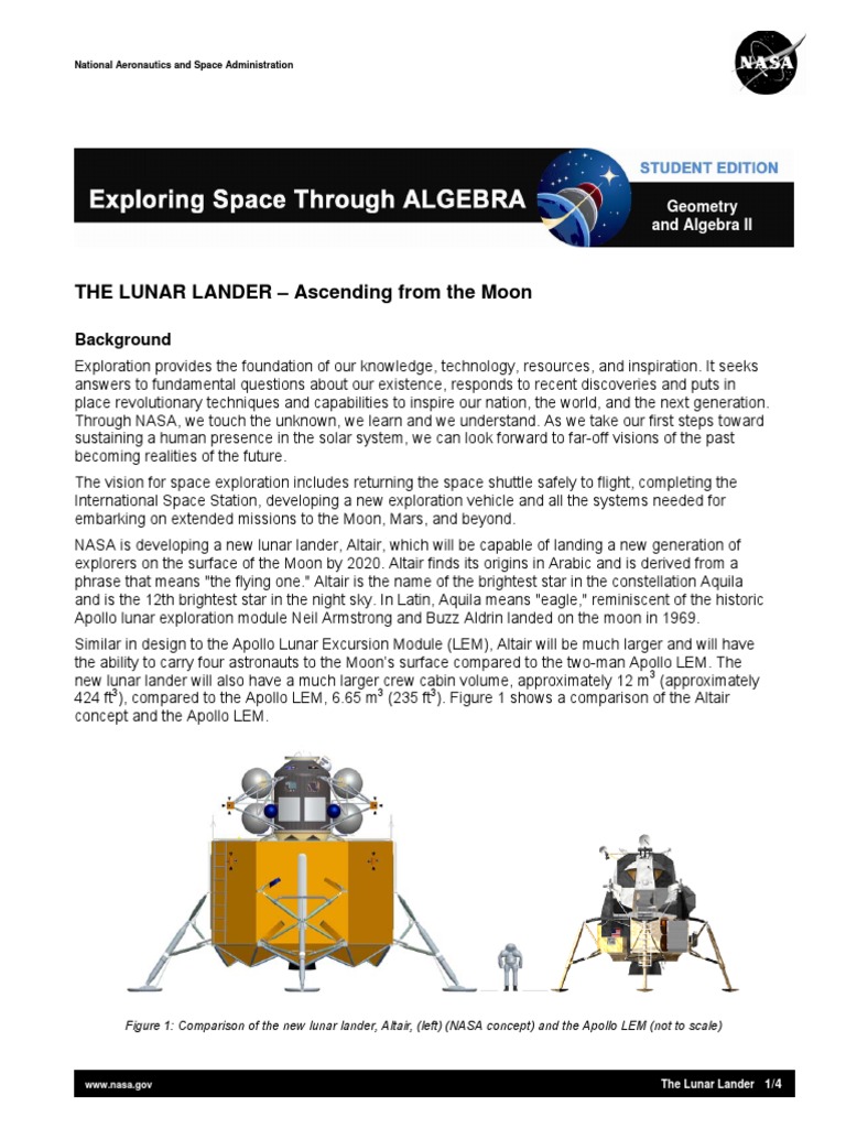 Altair Lunar Lander Overview | PDF | Apollo Lunar Module | Apollo Program