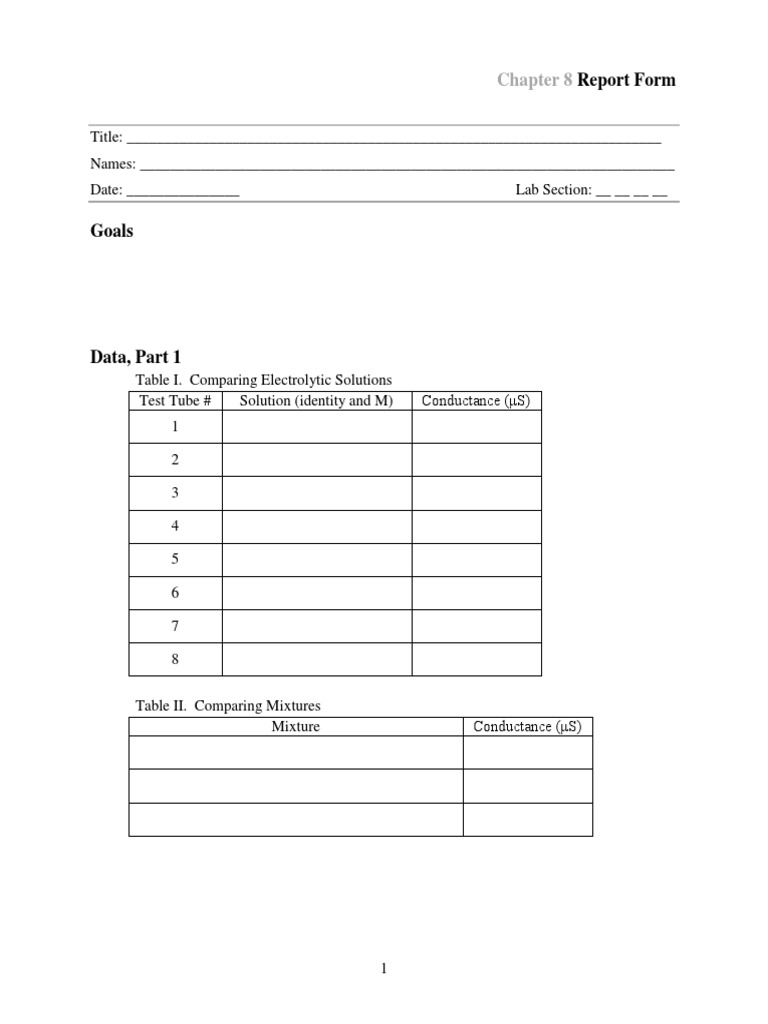 Acid-Base Electrolytic Conduction Report | PDF | Titration | Chemistry