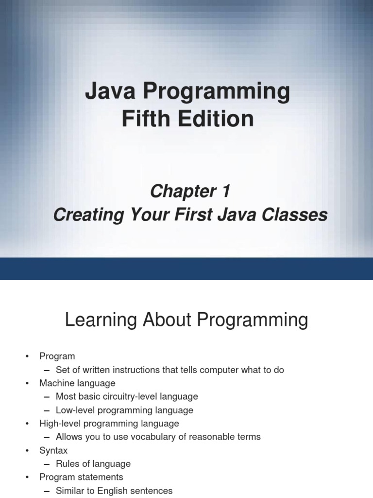 Introduction To Java Power Point Pdf Java Programming Language