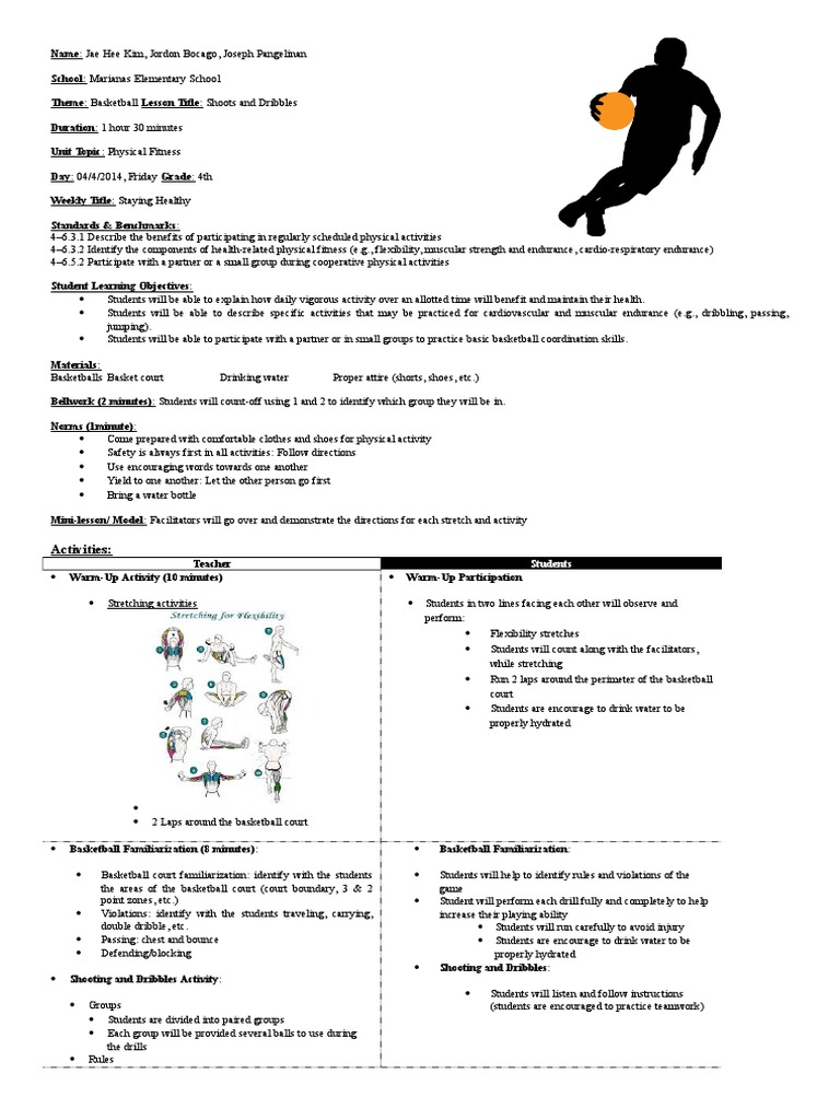 Ed 353 - Basketball Activity Handout | PDF | Recreation | Sports