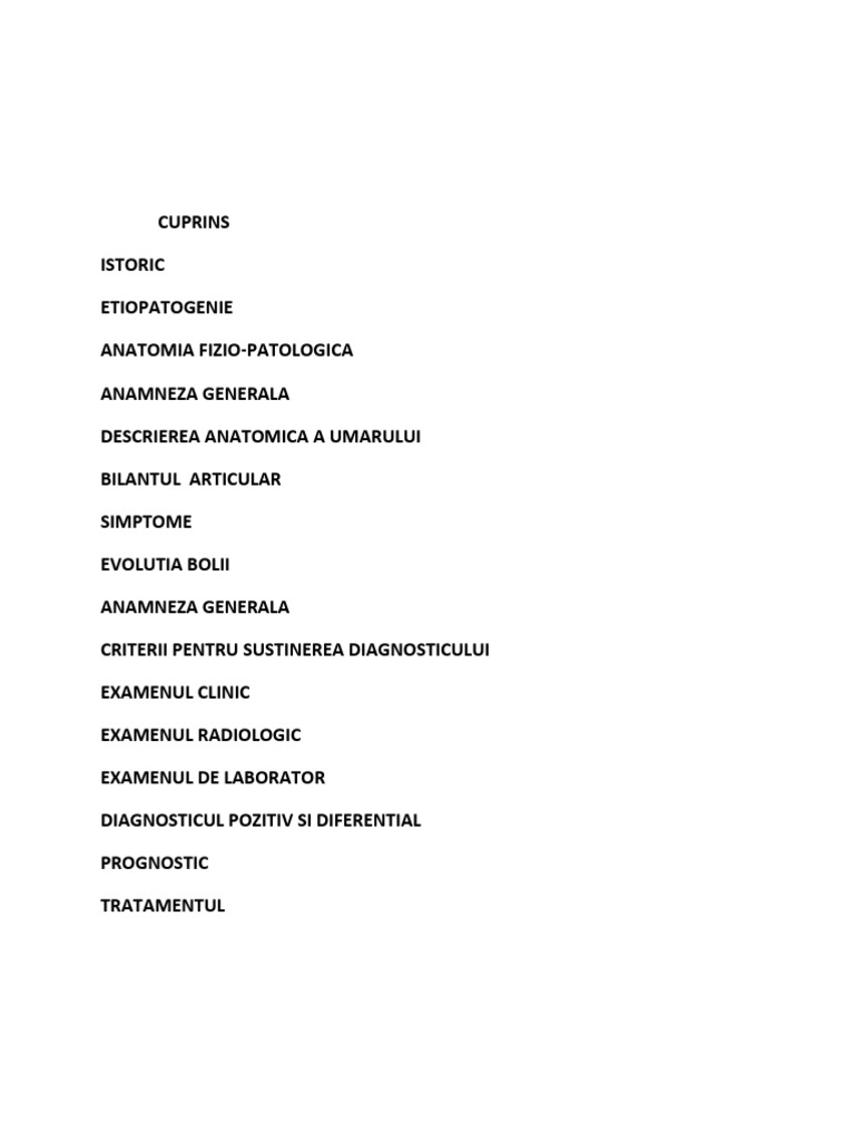 Periartrita Scapulo-Humerala | PDF
