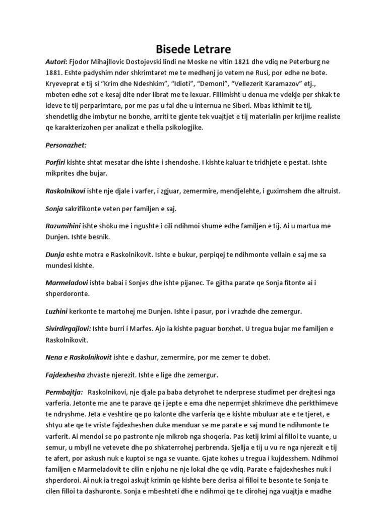 Bisede Letrare | PDF