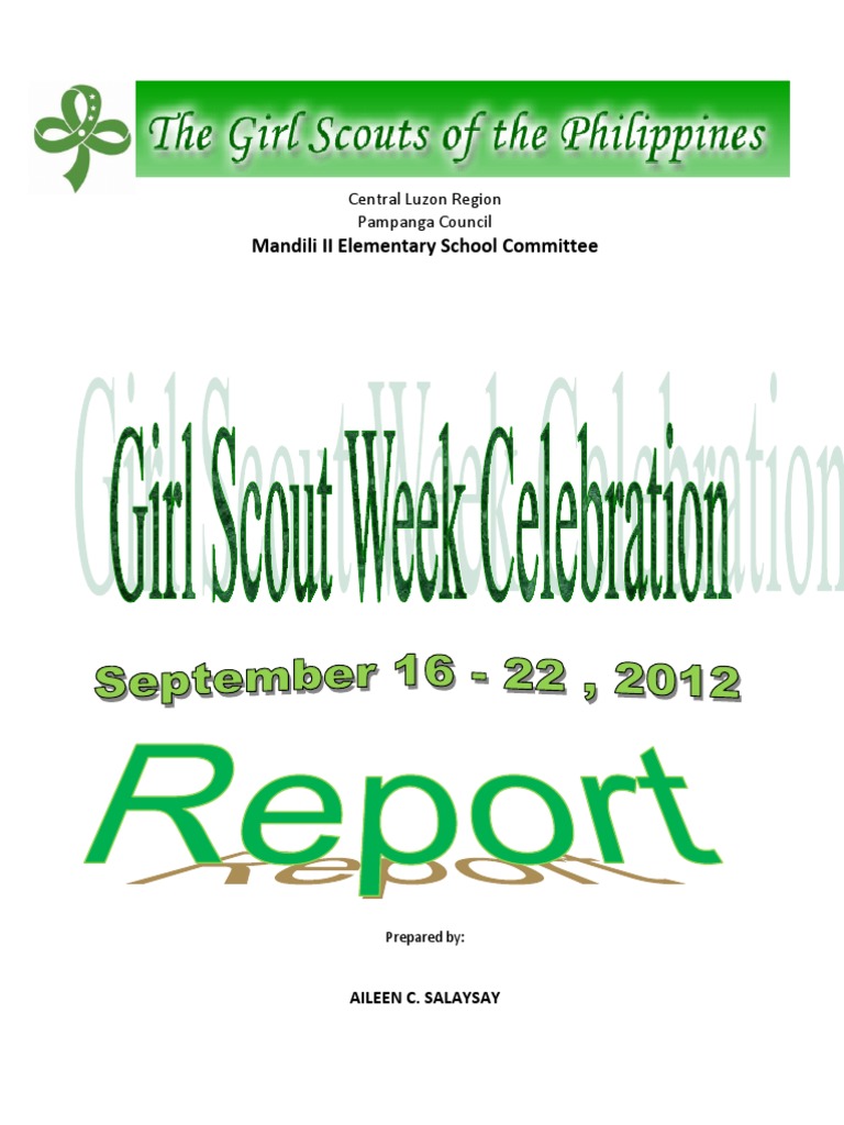 GSP Week Report | PDF | Scouting | Youth Organizations