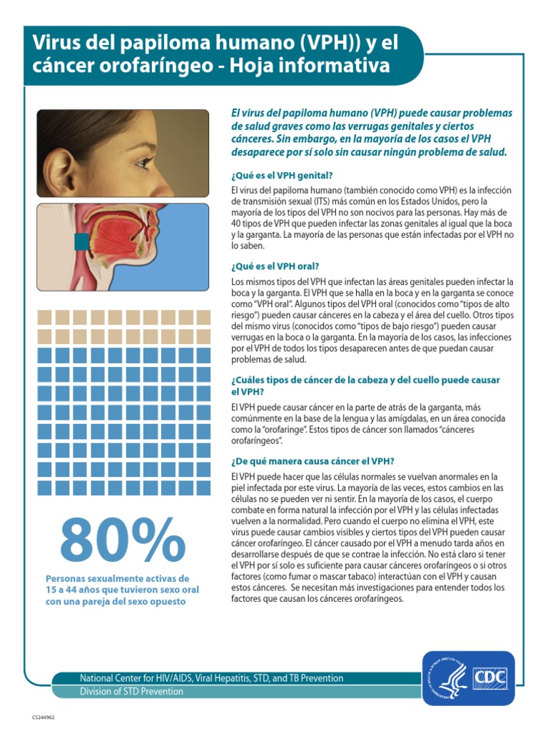 Virus del Papiloma Humano (VPH) y el cáncer orofaringeo | Infección ...